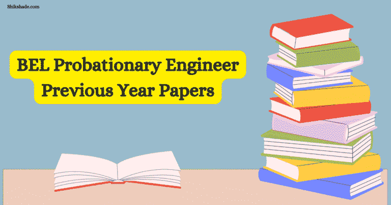 BEL Probationary Engineer Previous Year Question Paper, Download PDF