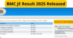 BMC JE Result 2026 Out, Direct Download of Merit List PDF PDF