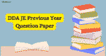 DDA JE Previous Year Question Paper, Download Free PDF